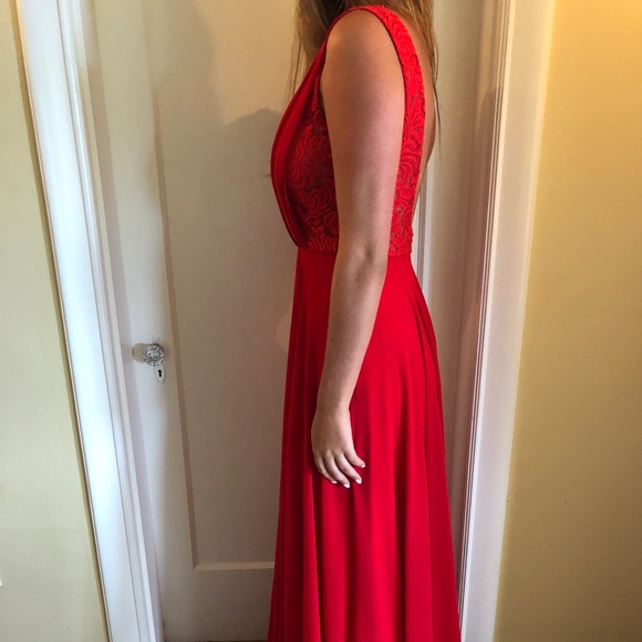 Dresses | Red Open Back Formal Dress | Poshmark